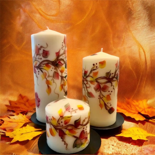 Fall Centerpiece Candle - Etsy