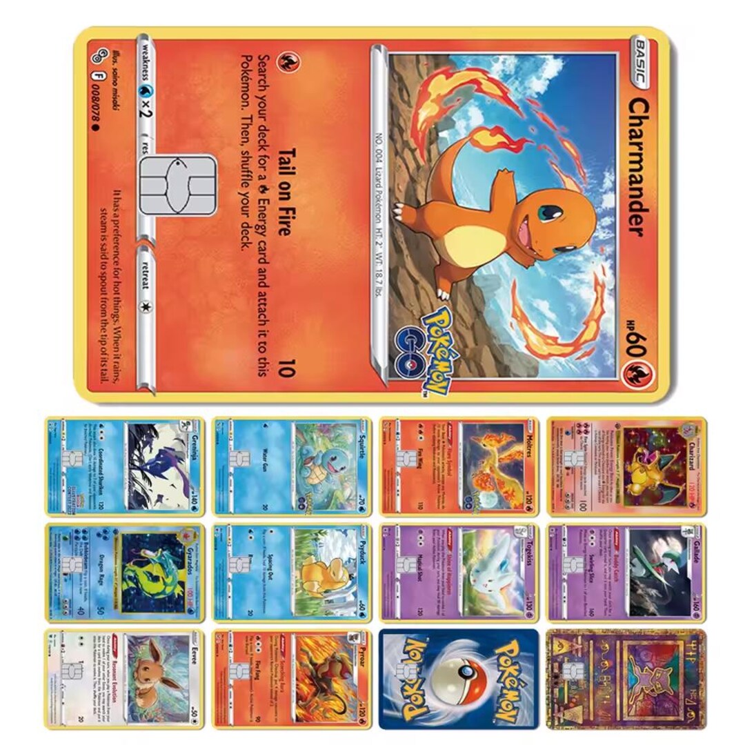 Pokemon Credit/debit Card Skins - Etsy