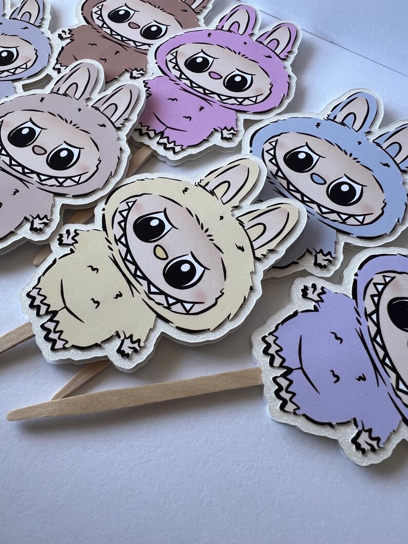Labubu Cupcake Toppers, Birthday Party, Custom Toppers - Etsy Australia