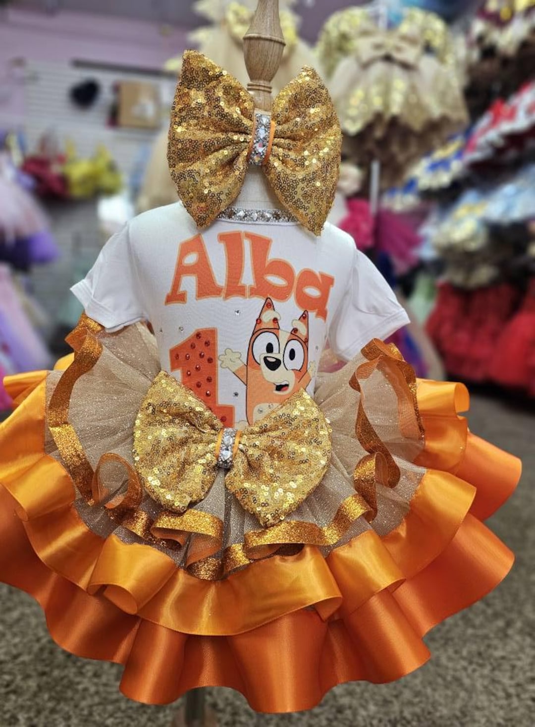 Bingo Birthday Tutu Outfit, Costom Bingo Party Outfis Set for Girl. - Etsy