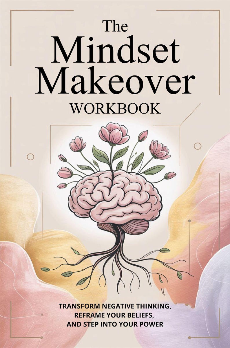 The Mindset Makeover Workbook | Printable & Digital PDF | Self Growth ...