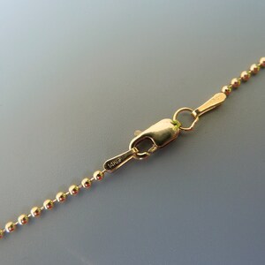 Gold Ball Chain Necklace,24 Inch Ball Chain,30 Inch Ball Chain,36 Inch ...