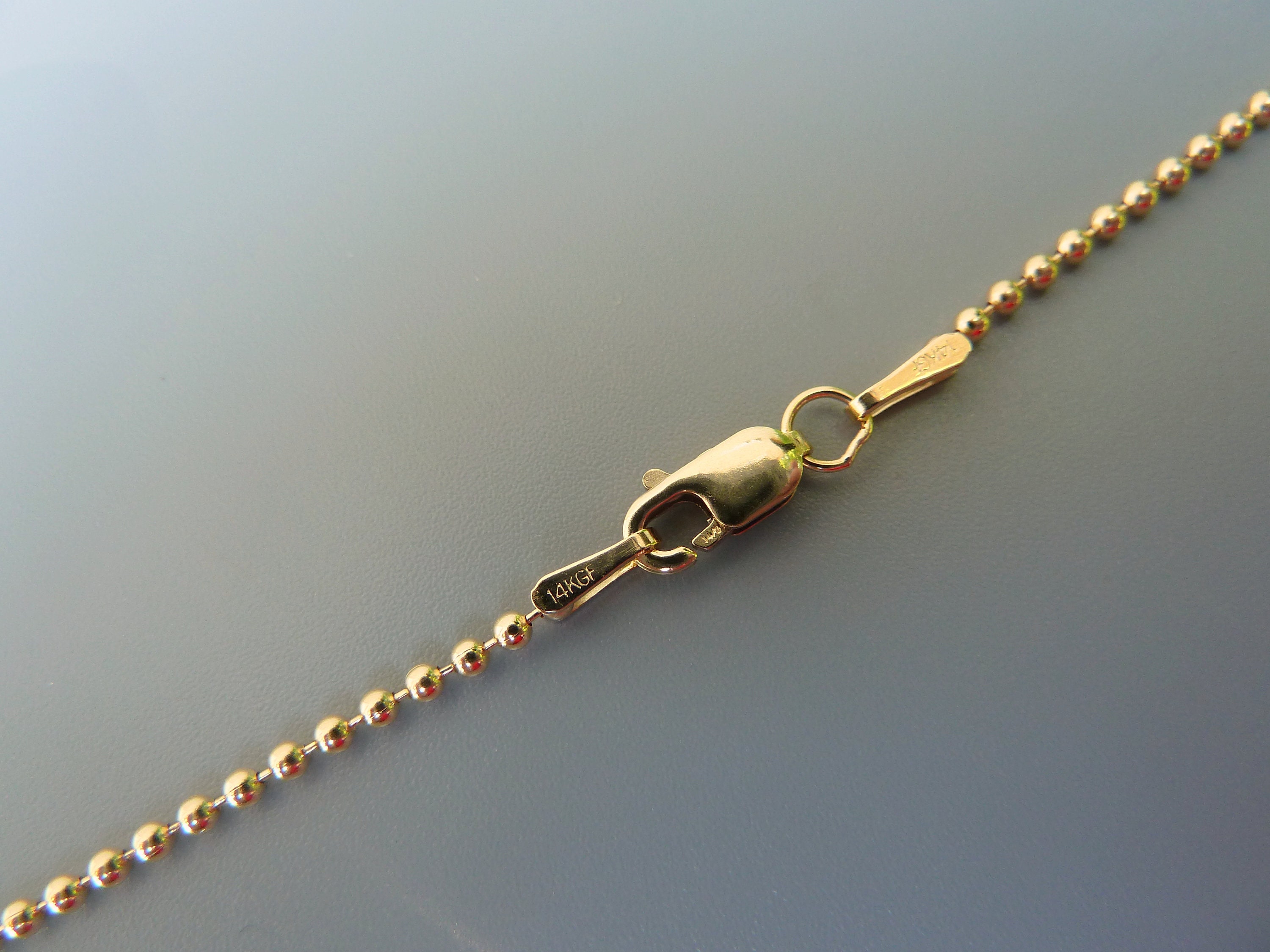 Gold Ball Chain Necklace,24 Inch Ball Chain,30 Inch Ball Chain,36 Inch ...