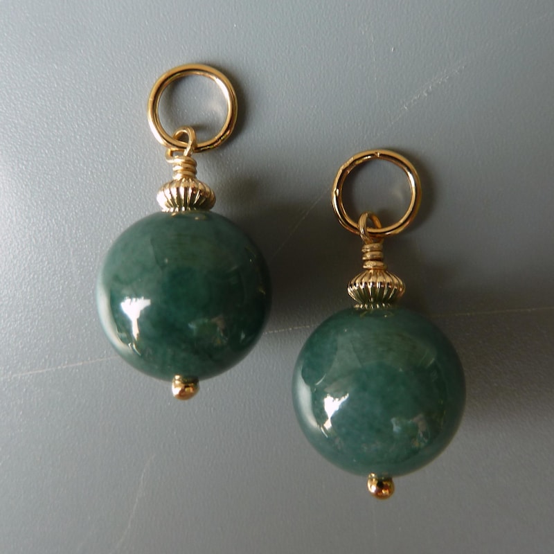 Jade Charm for Earrings - Etsy