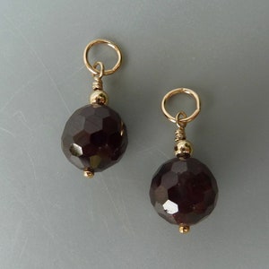 Garnet Earring Charms, Gold Earring Charms, Silver Earring Charms ...