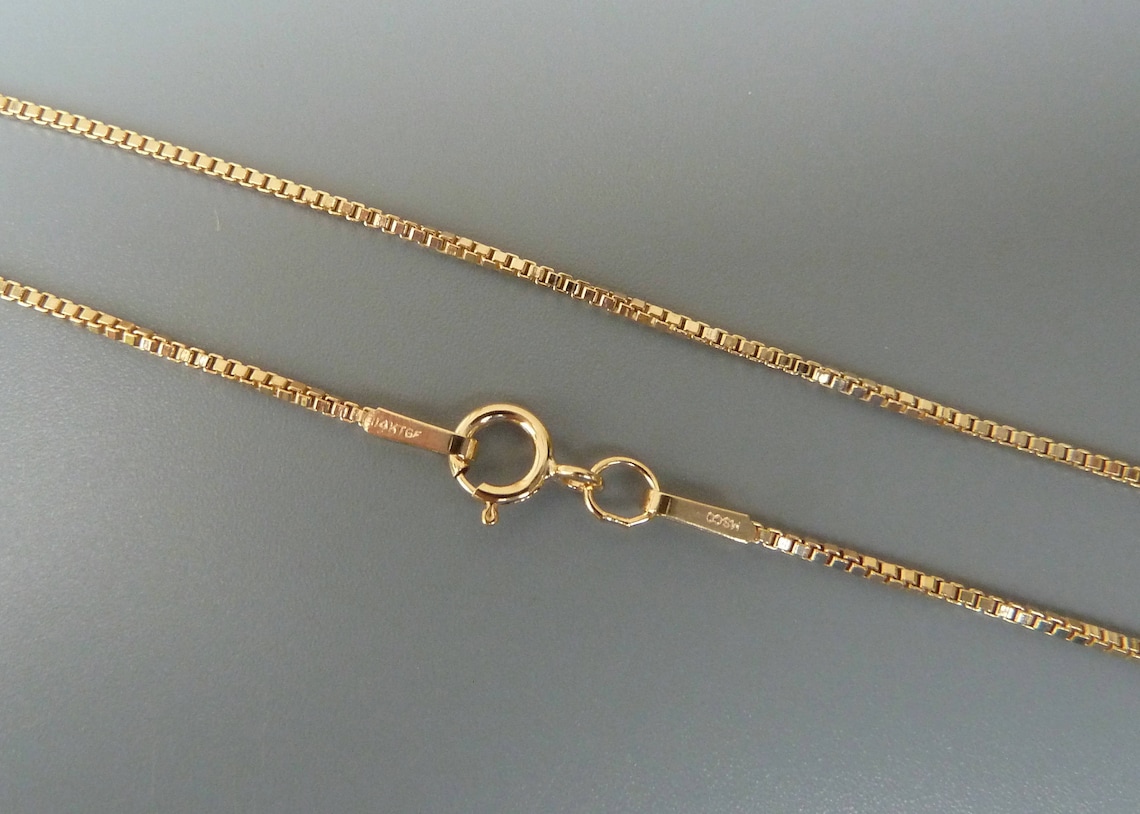 Gold Box Chain Gold Box Necklace 16 Inch 18 Inch 20 Inch - Etsy