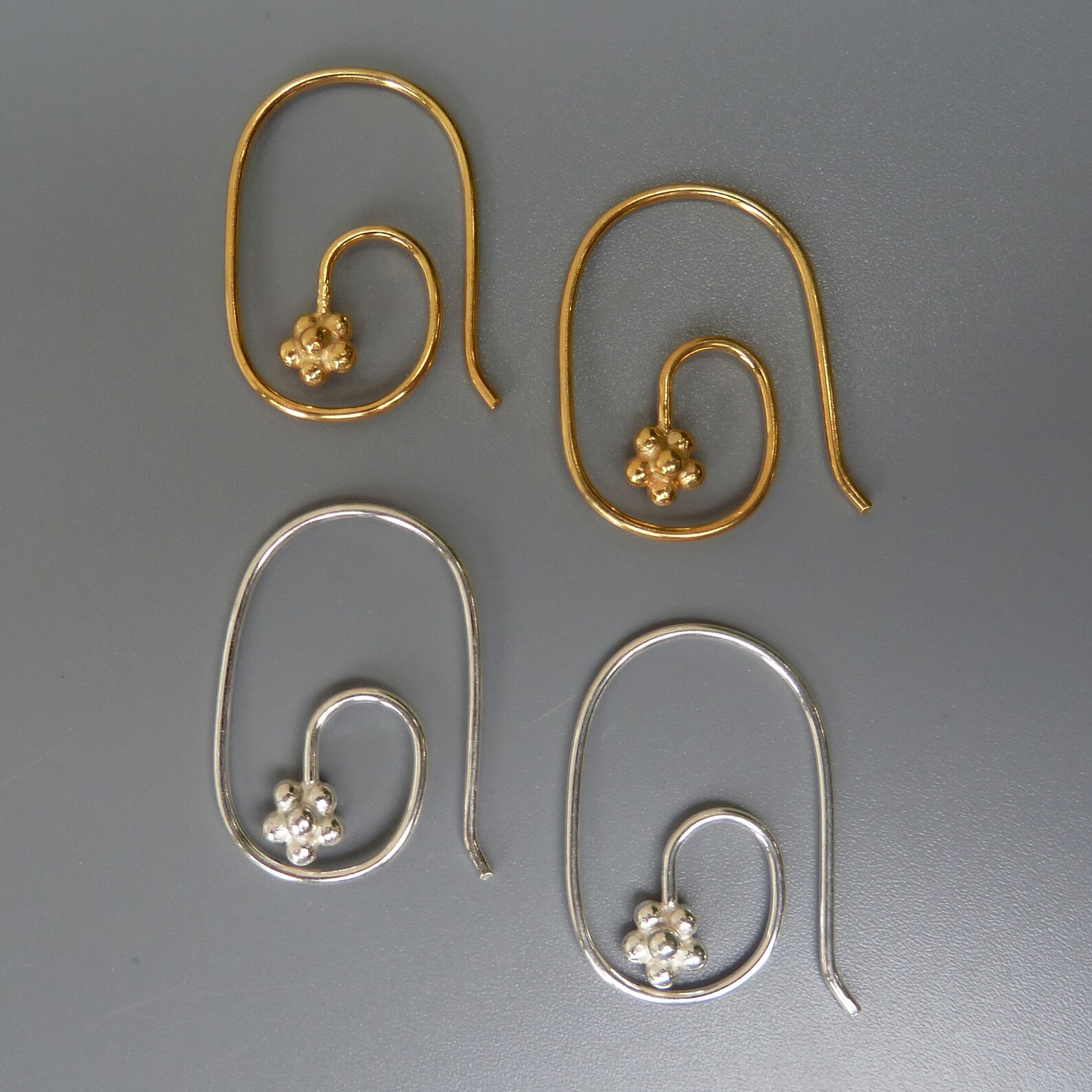 Bali Ear Wires Silver Ear Wires Gold Vermeil Ear Wires Ear | Etsy