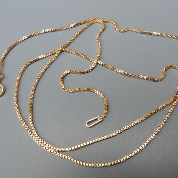 16 Inch Gold Chain Box Chain - Etsy
