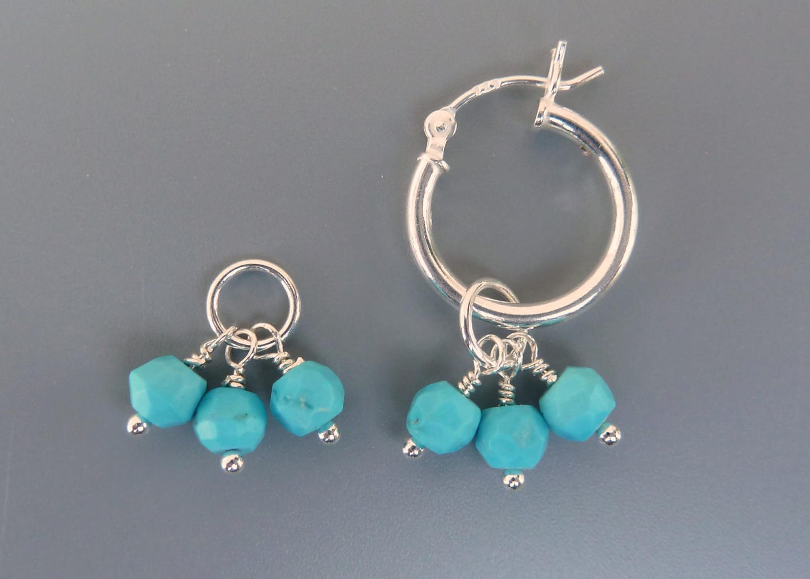 Earring Charms Silver Earring Charms Interchangeable | Etsy