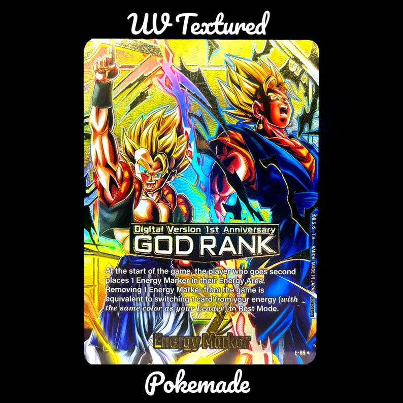 Dragon Ball Super Energy Marker 5 Card Bundle – UV Textured Full Art ...
