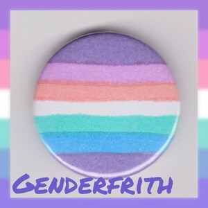 Genderfrith Pride 1 Button Badge - Etsy
