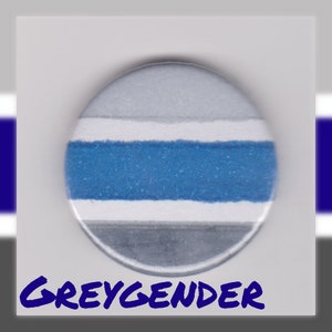 Greygender Pride 1 Button Badge - Etsy