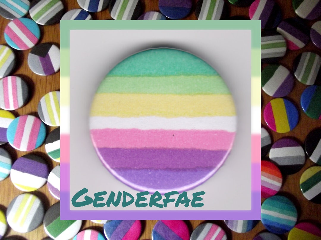Genderfae Pride 1 Button Badge - Etsy