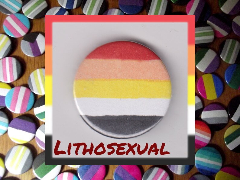 Lithosexual/akoisexual Pride 1 Button Badge - Etsy