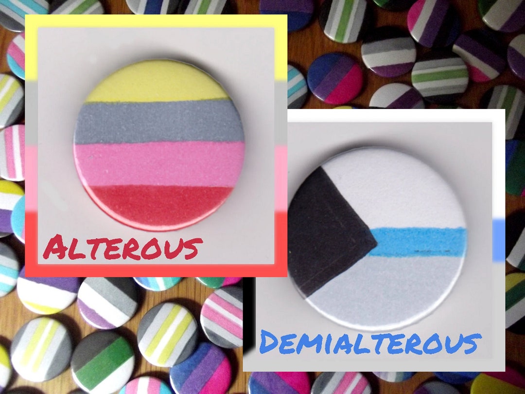 Alterous/demialterous Pride 1 Button Badge - Etsy