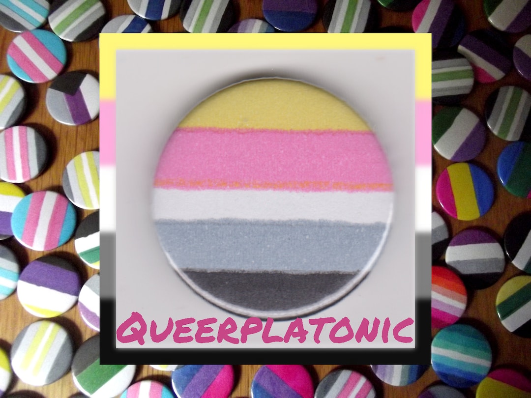 Queerplatonic Pride 1 Button Badge - Etsy