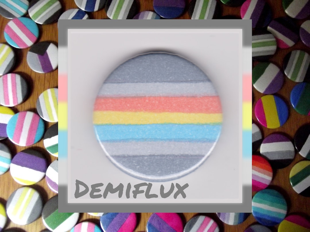 Demiflux Pride 1 Button Badge - Etsy