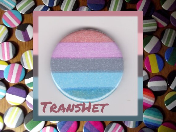 Transhet Pride 1 Button Badge - Etsy