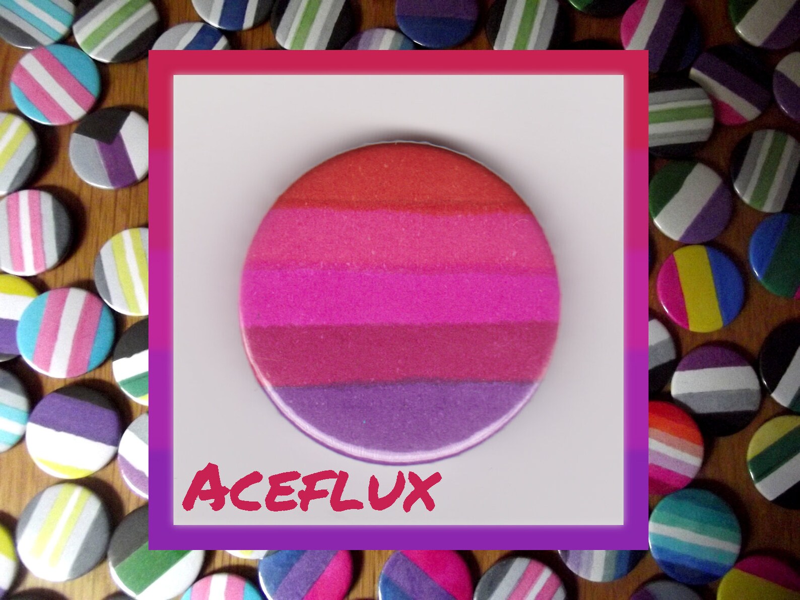 Aceflux Pride 1 Button Badge - Etsy