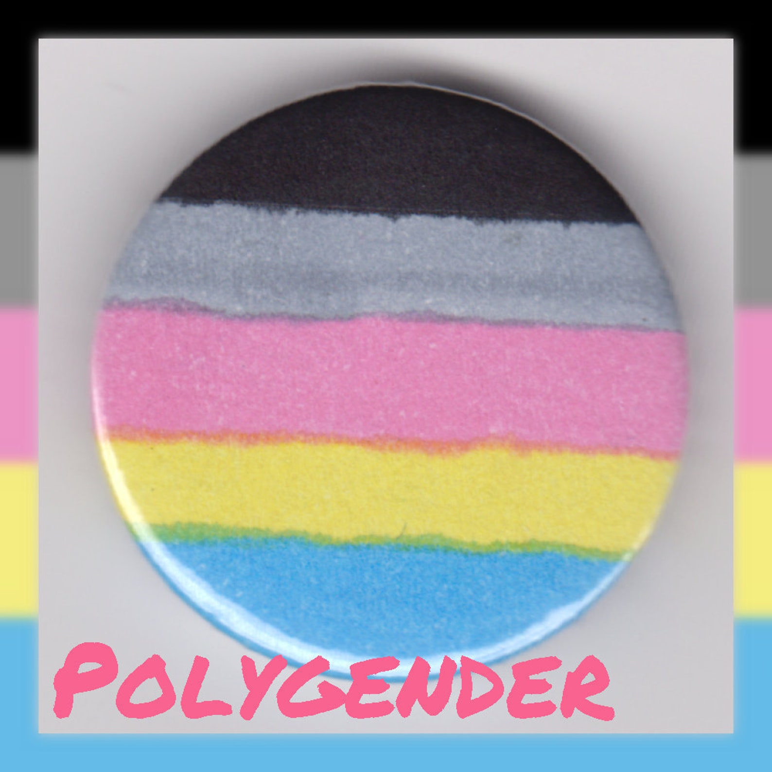 Polygender/multigender Pride 1 Button Badge 2 Flag - Etsy