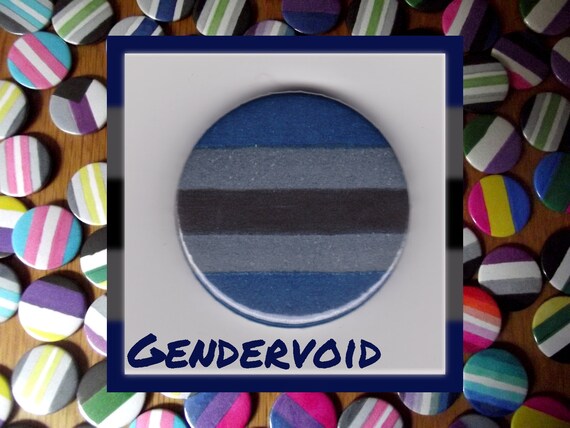 Gendervoid Pride 1 button badge | Etsy