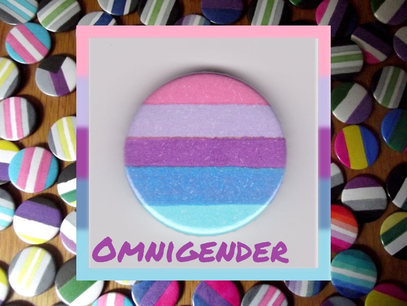 Omnigender Pride 1 Button Badge - Etsy
