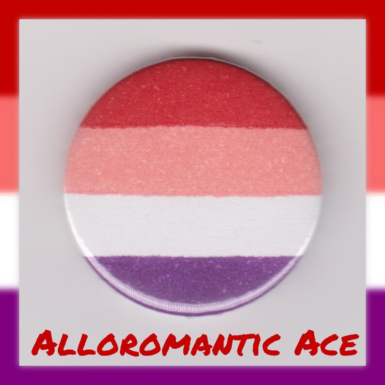 Alloromantic Ace Pride 1 Button Badge - Etsy