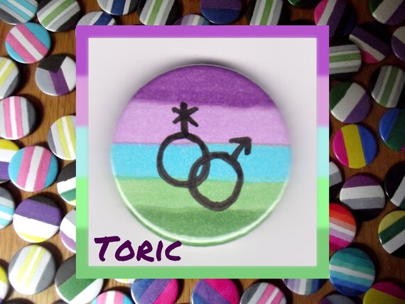 Toric Pride 1 Button Badge 2 Design Options | Etsy