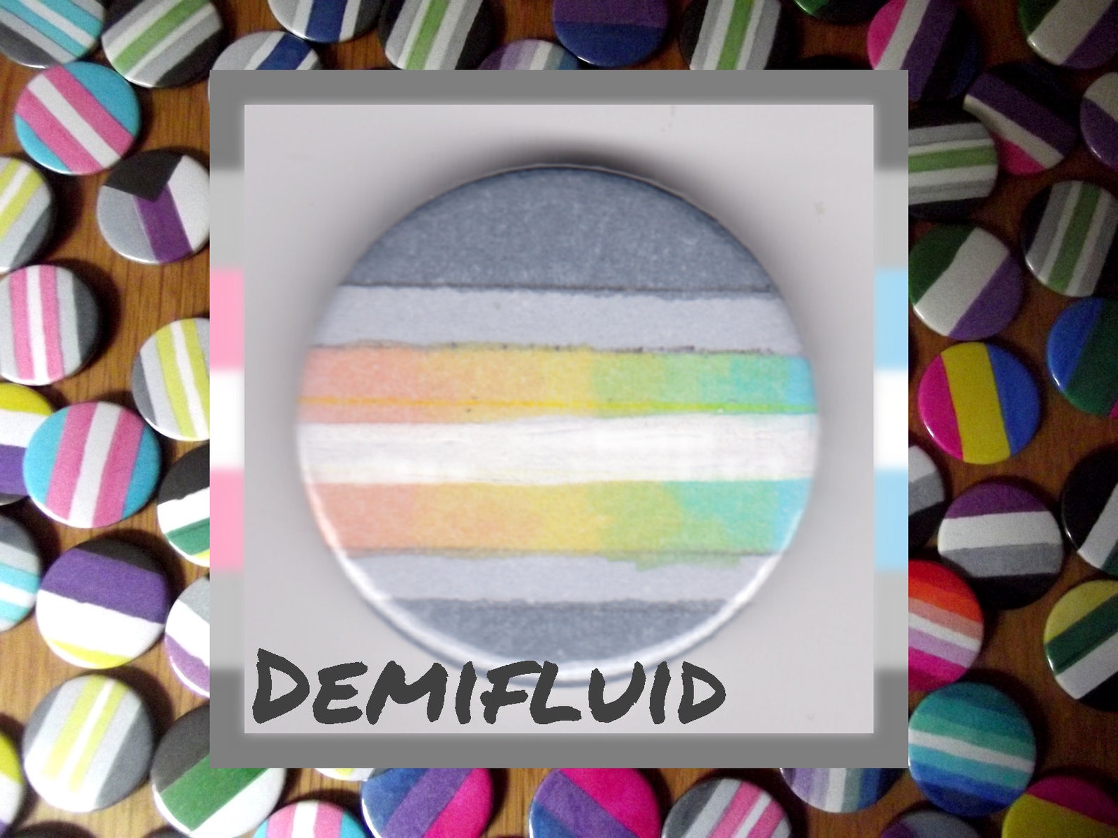 Demifluid Pride 1 Button Badge - Etsy