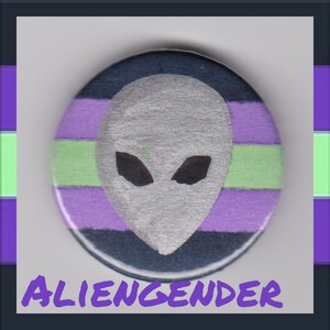 Aliengender Pride 1 Button Badge - Etsy