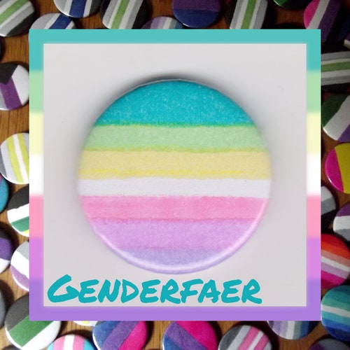 Genderfaer Pride 1 Button Badge - Etsy