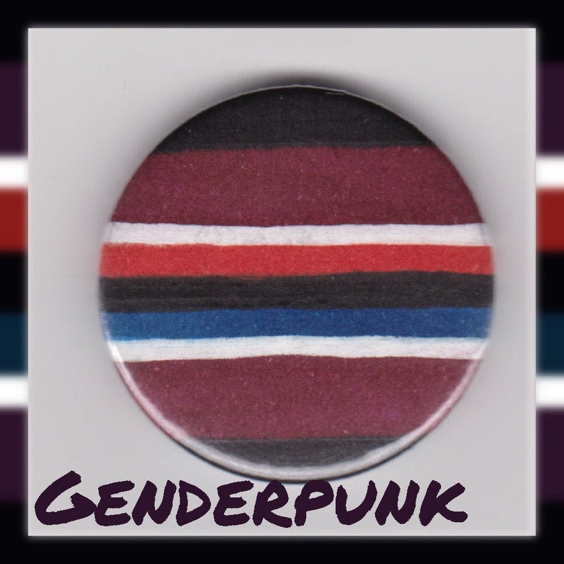 Genderpunk Pride 1 Button Badge - Etsy