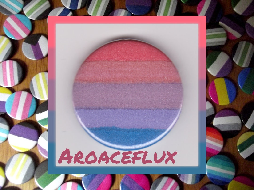 Insignia de botón Aroaceflux Pride de 1 - Etsy España