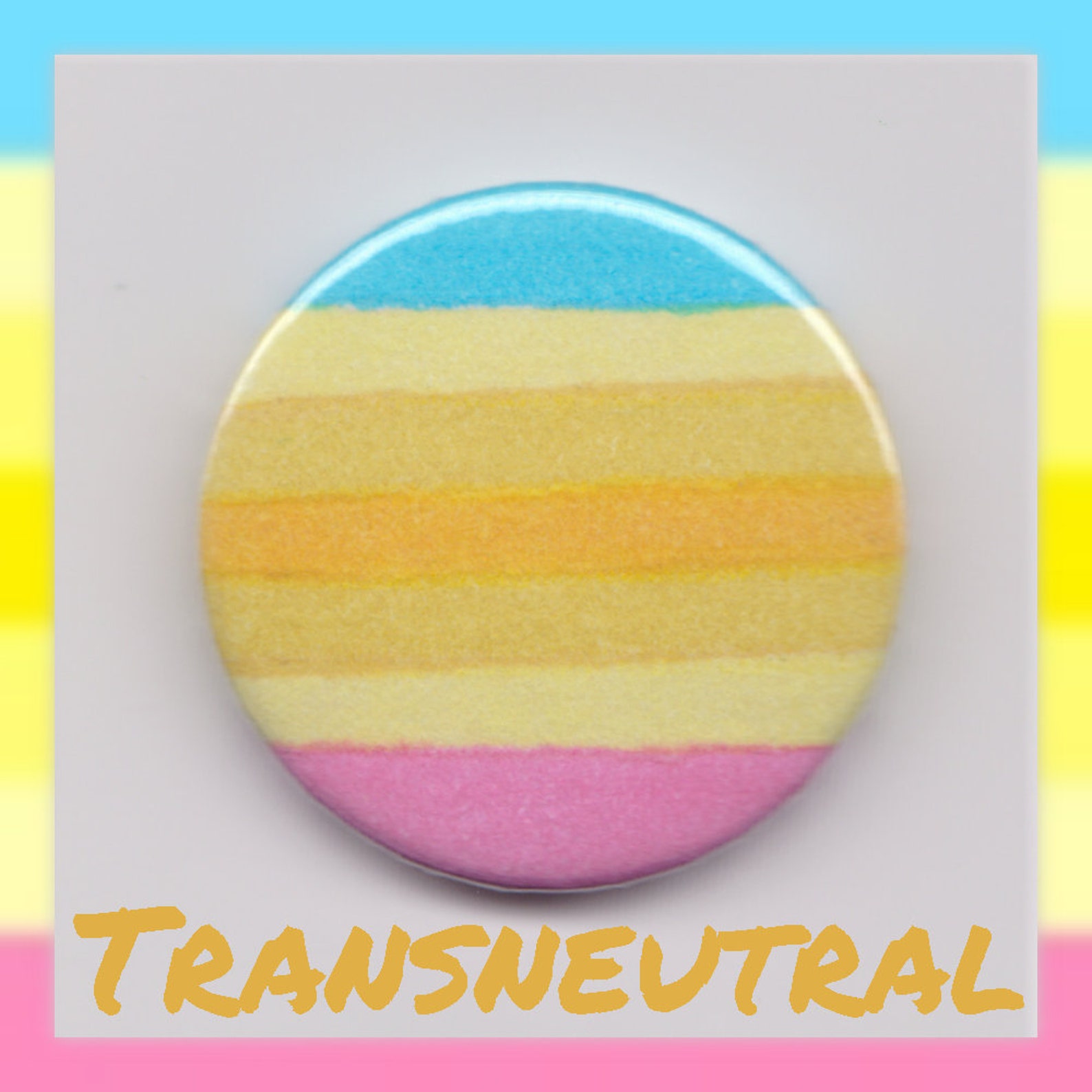 Transneutral Pride 1 Button Badge - Etsy