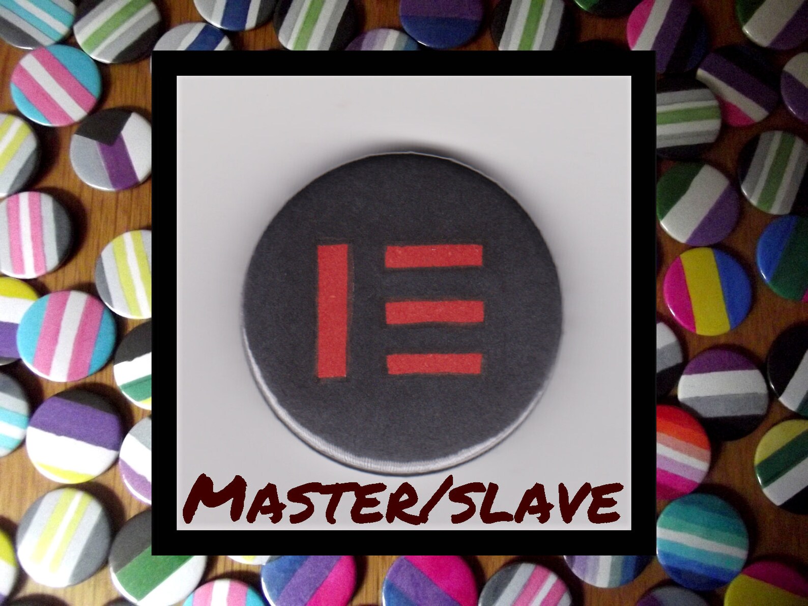 Master/slave Pride 1 Button Badge - Etsy