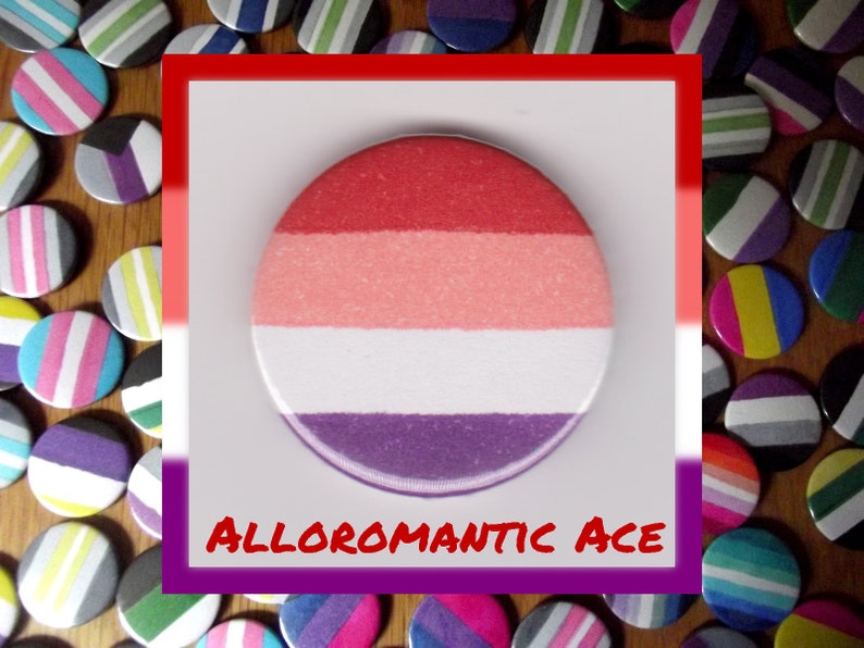 Alloromantic Ace Pride 1 Button Badge - Etsy