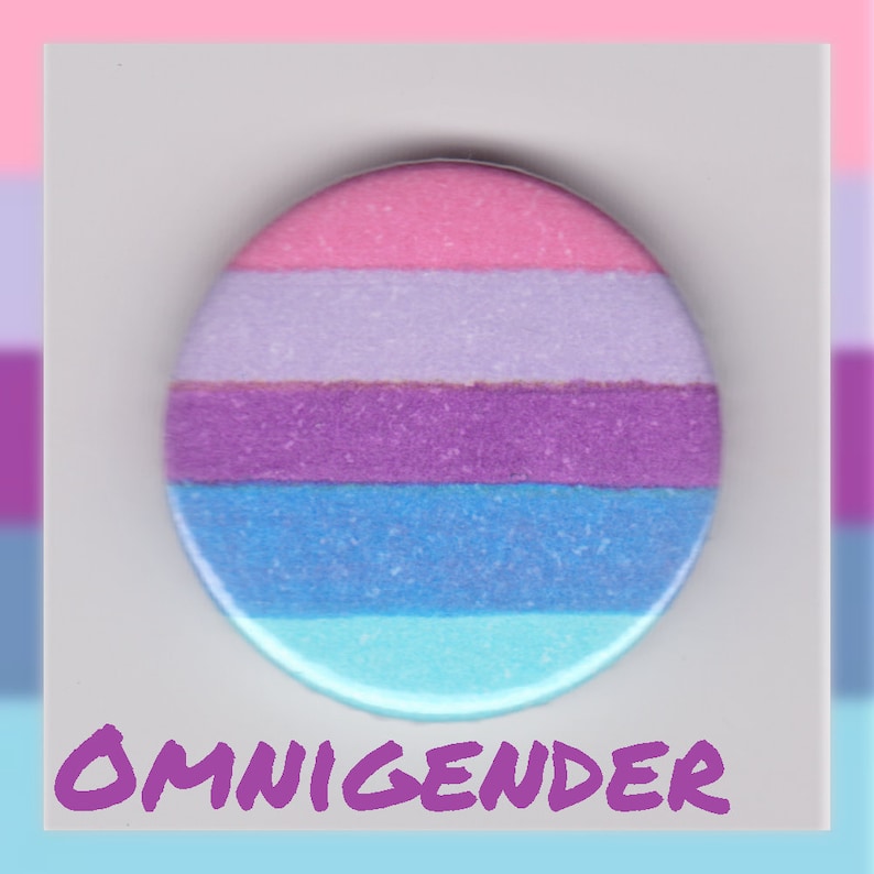 Omnigender Pride 1 Button Badge - Etsy