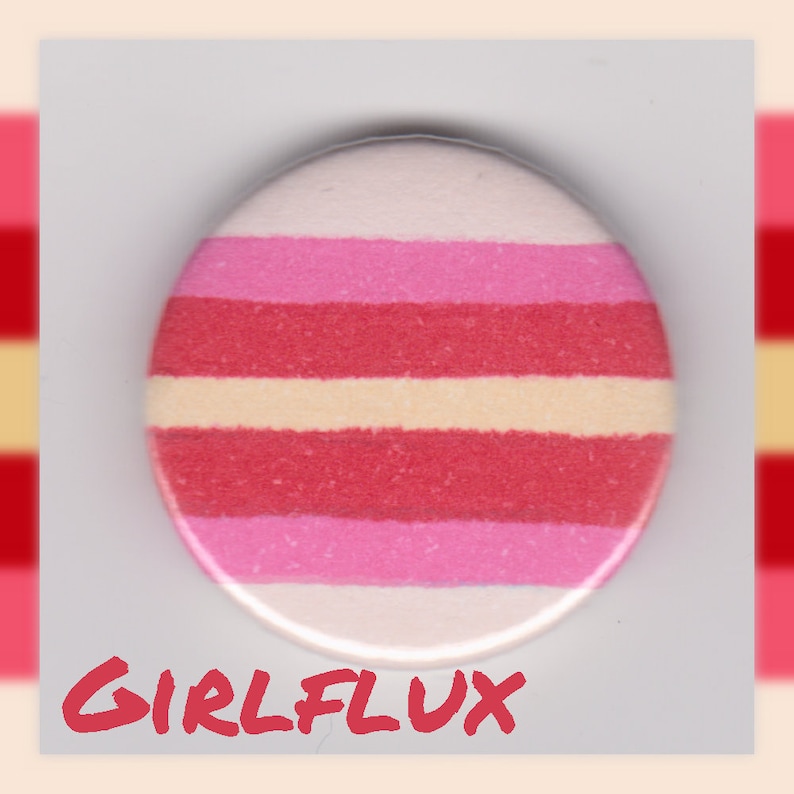 Girlflux Pride 1 Button Badge - Etsy
