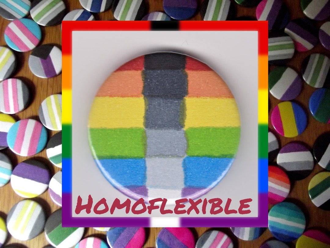Homoflexible Pride 1 Button Badge - Etsy