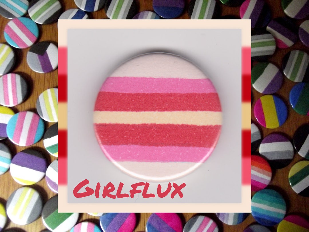 Girlflux Pride 1 Button Badge - Etsy