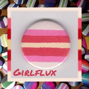 Girlflux Pride 1 Button Badge - Etsy