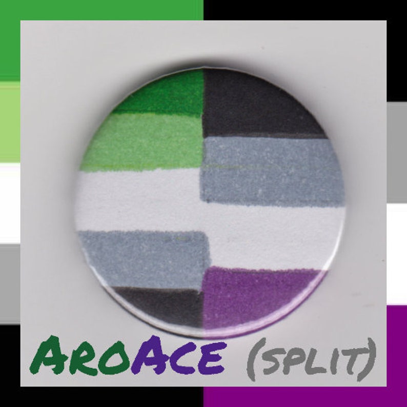 Aroace Pride 1 Button Badge 3 Flag Options - Etsy