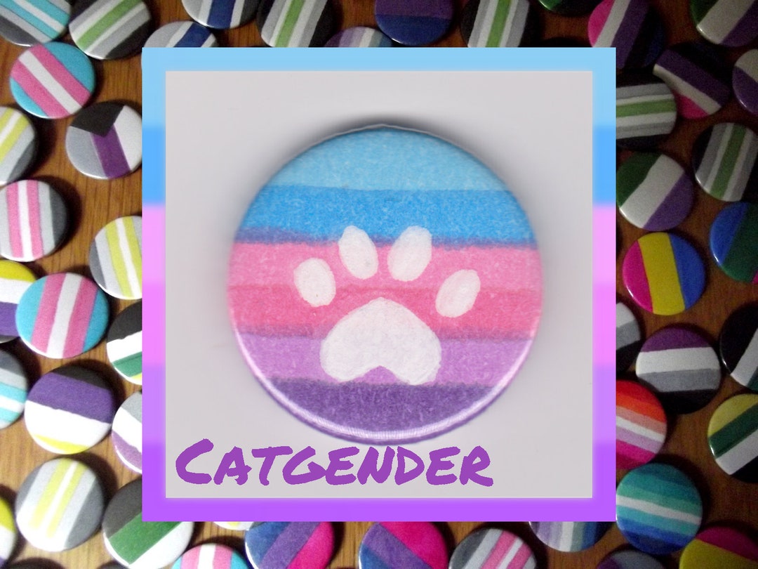 Catgender Pride 1 Button Badge - Etsy