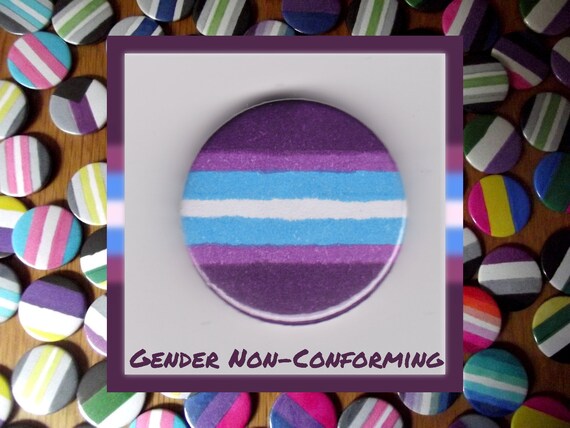 Gender Non-conforming/gnc Pride 1 Button Badge | Etsy