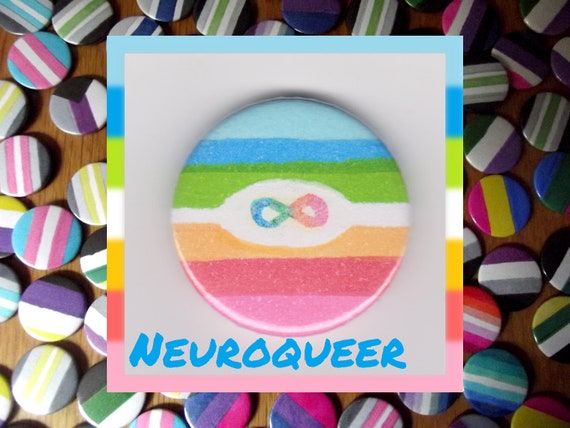 Neuroqueer Pride 1 Button Badge - Etsy