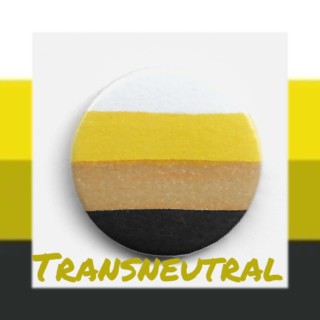 Transneutral Pride 1 Button Badge - Etsy