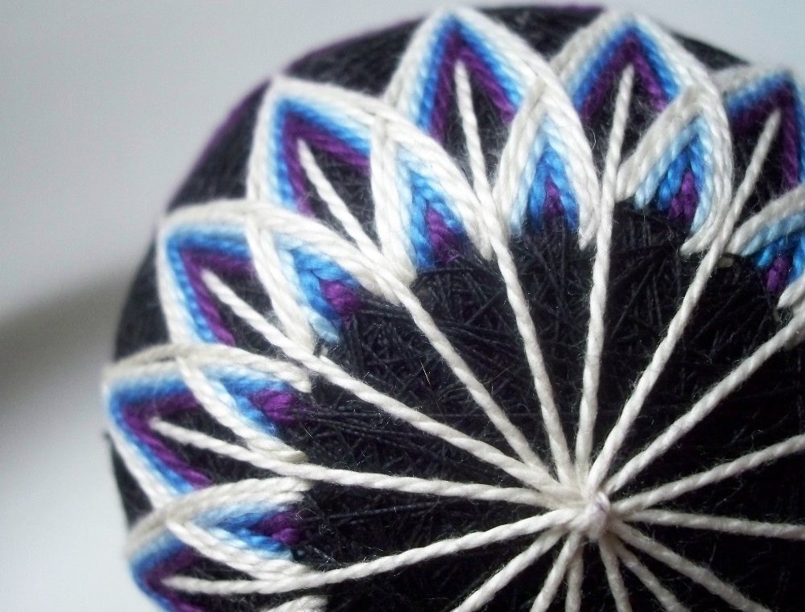 Blue and Black Beauty Temari - Etsy
