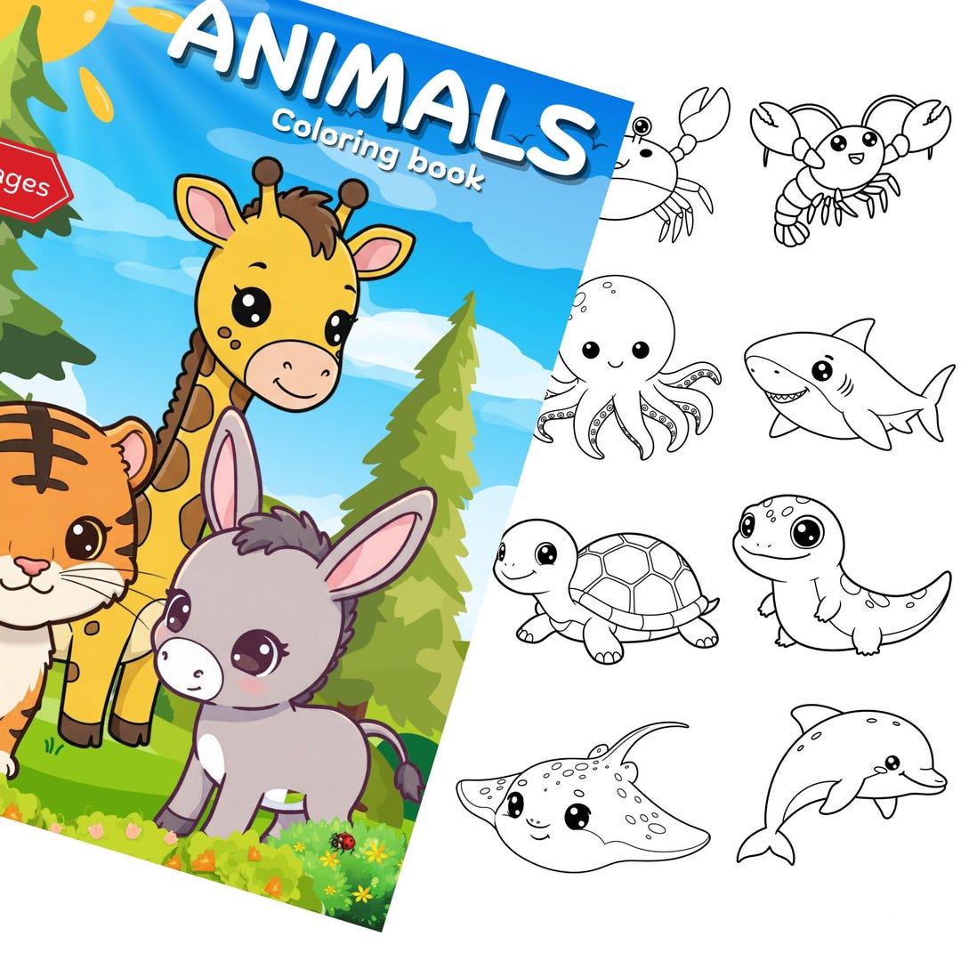 70 Animal Coloring Pages for Kids | Animal Coloring Pages | Coloring ...