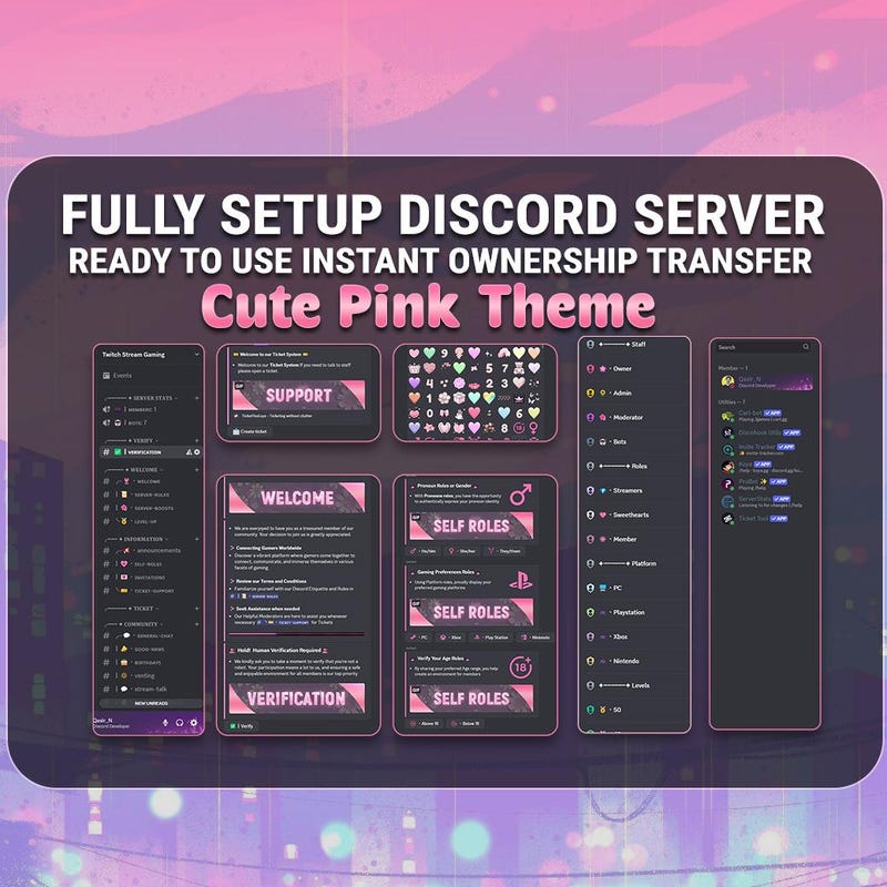 Discord Template - Etsy