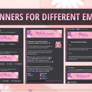 Animated Pink Discord Banners: Pastel GIF Headers (instant Download) - Etsy